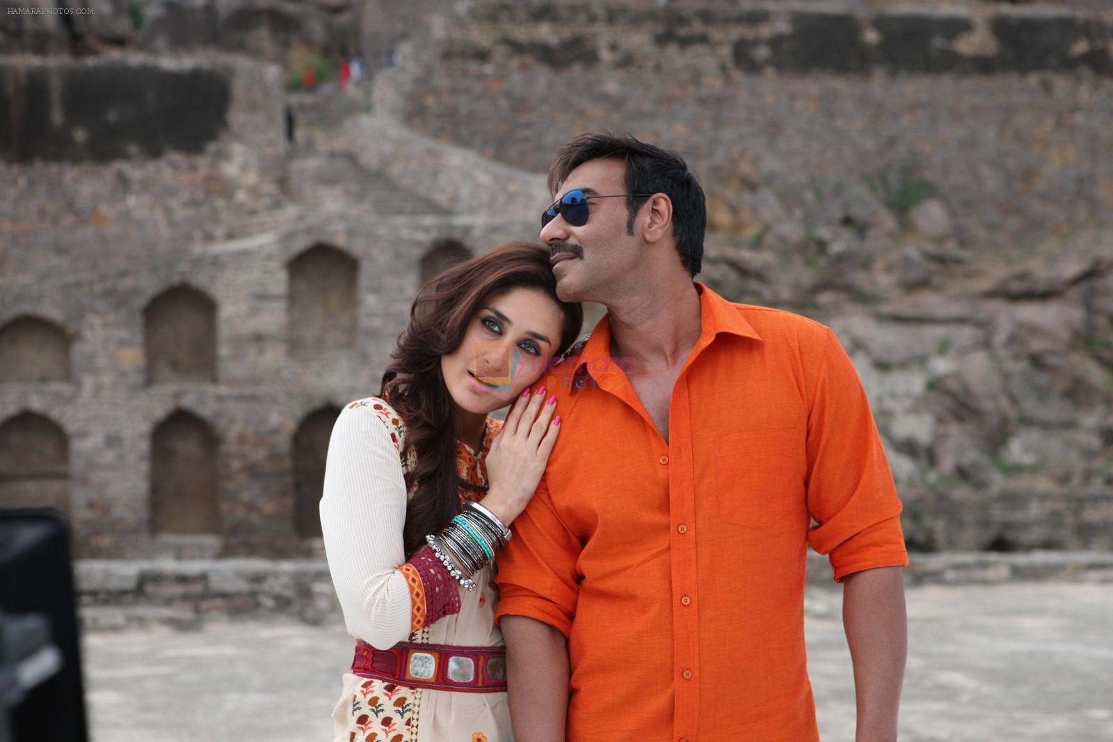Ajay Devgan, Kareena Kapoor in the still from movie Singham Returns / Singham Returns ...